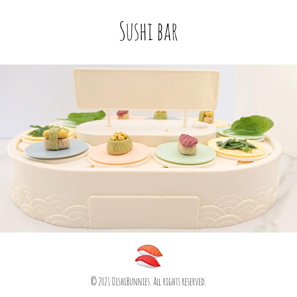 Revolving Sushi Bar with 8pcs Sushi Bundle - Oishi Bunnies